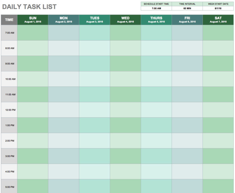 Task Tracking Sheet Template — db-excel.com