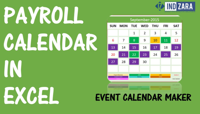 2 Week Payroll Calendar | Payroll Calendars within Excel Spreadsheet ...