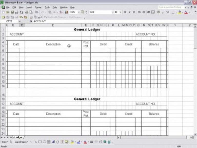 54 Small Business Accounting Ledger Template Primary – Markposts with ...