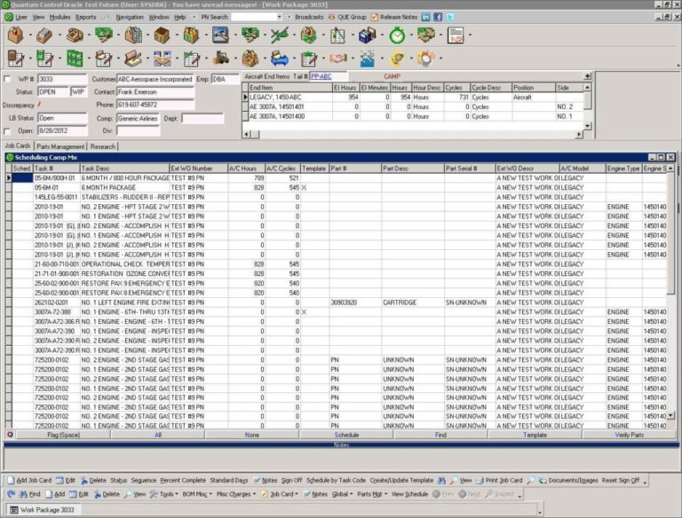 Aircraft Maintenance Tracking Spreadsheet — db-excel.com