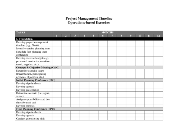 Project Management Timeline Template Word — db-excel.com