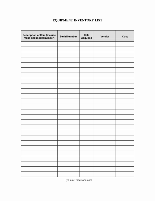Blank Inventory Sheet Template - Zoro.9Terrains.co with Inventory Sheet ...