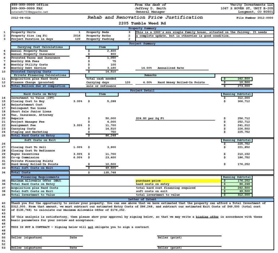 Escrow Analysis Spreadsheet — db-excel.com