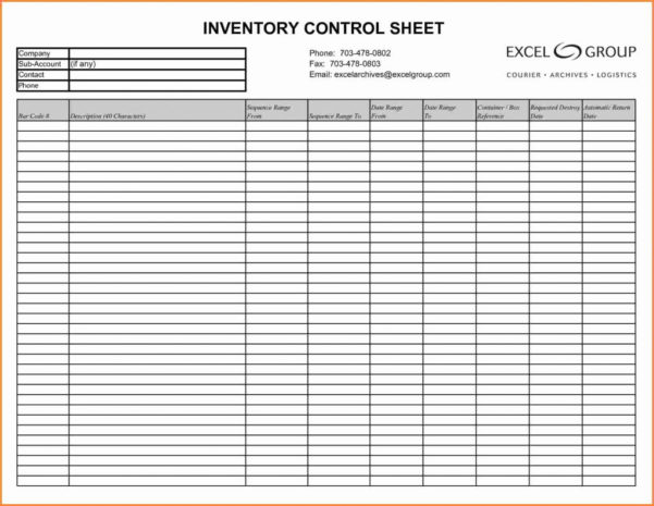 Bar Inventory Sheet Template Free — db-excel.com