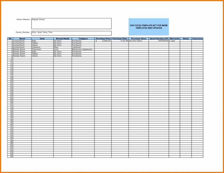 Example Of Excel Spreadsheet Inventory Management Free Sheet For to ...