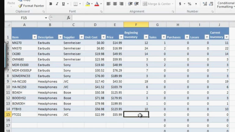 Excel Inventory Control Template — db-excel.com