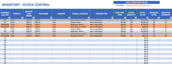 Free Excel Inventory Templates With Inventory Management System In with ...