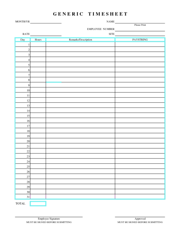 Free Excel Timesheet Template Multiple Employees Time Spreadsheet with Time Clock Spreadsheet ...