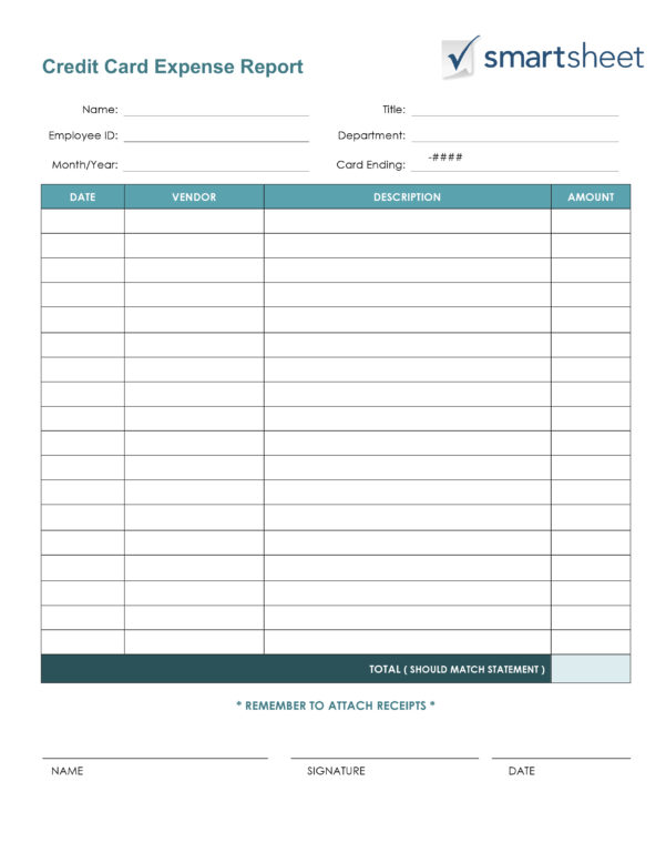 Credit Card Expense Report Template — db-excel.com