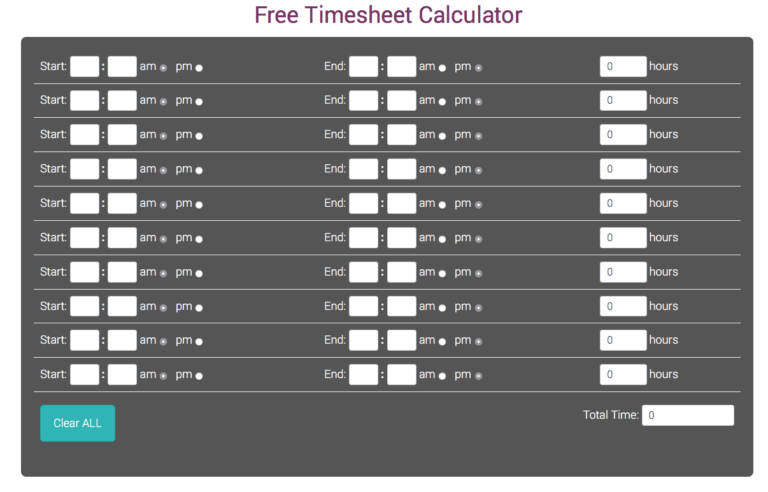 Timesheet Clock — db-excel.com