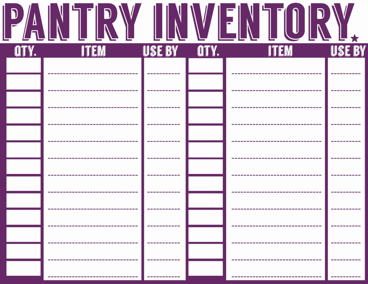 Free Restaurant Inventory Spreadsheet For Food Storage Inventory ...