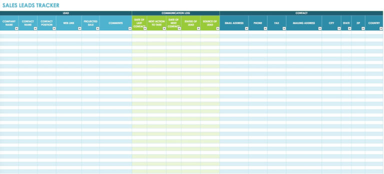 Free Sales Plan Templates Smartsheet For Sales Lead Tracker Excel ...