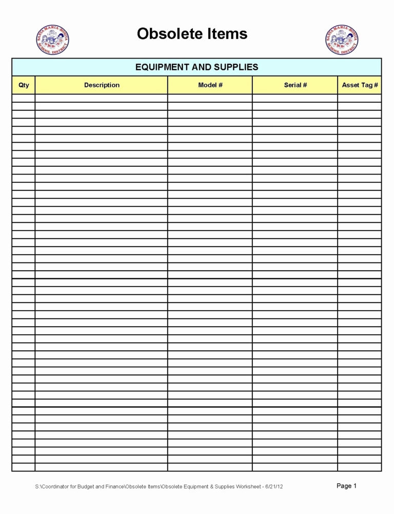 Hotel Inventory Spreadsheet Inspirational Fice Inventory Spreadsheet ...