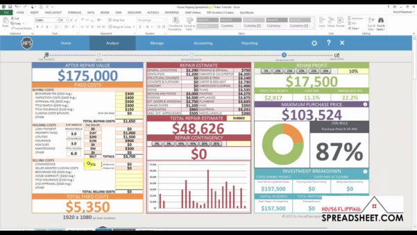 House Flipping Spreadsheet Free — db-excel.com
