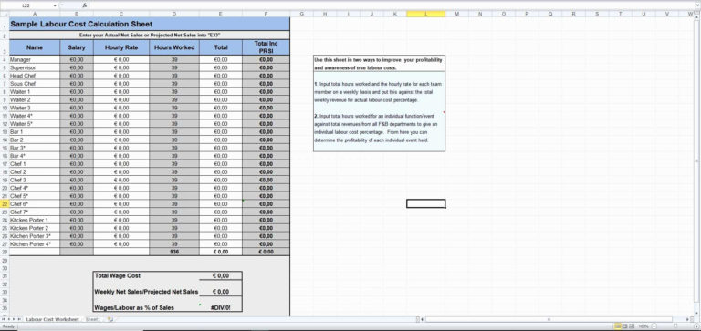 How To Make A Cost Analysis Spreadsheet | Worksheet & Spreadsheet in ...
