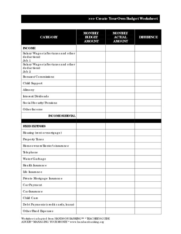 Create Your Own Spreadsheet — db-excel.com