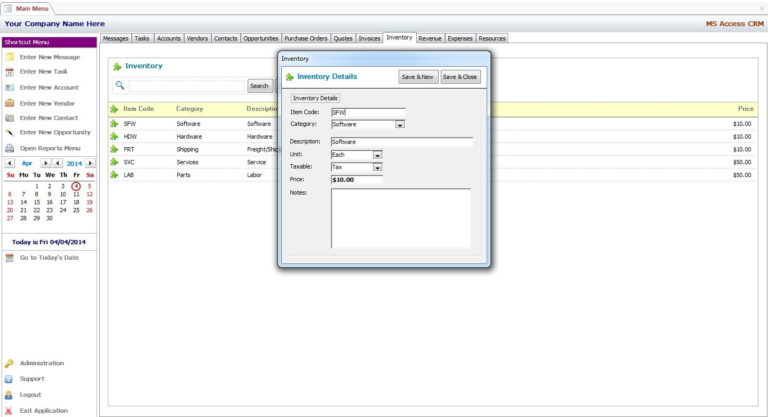 Inventory Management Template Access 2007 - 28 Images - Microsoft with ...