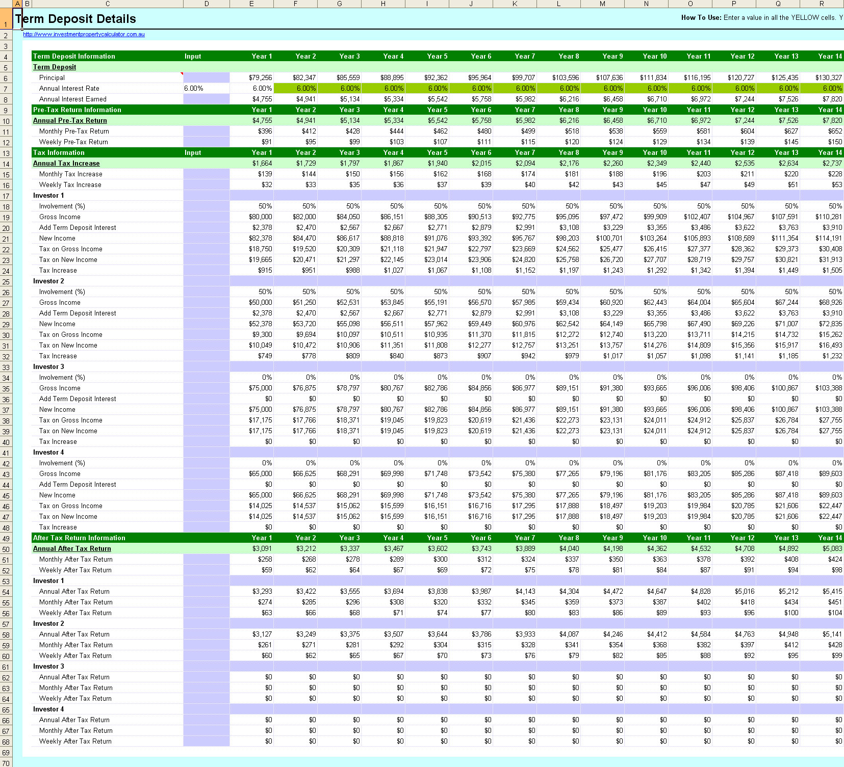 Investment Calculator Spreadsheet Resourcesaver To Investment Investment Calculator Spreadsheet Resourcesaver To Investment