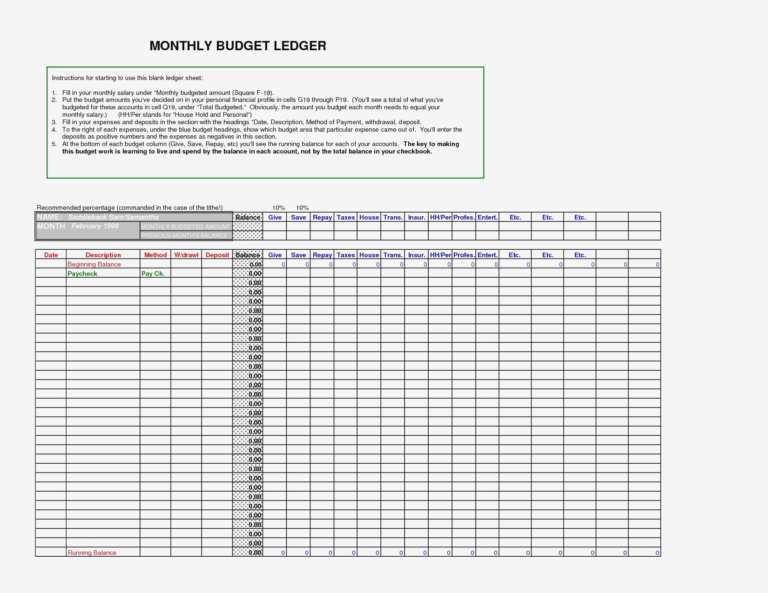 Small Business Ledger Template — db-excel.com