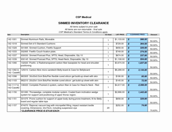 Linen Inventory Spreadsheet Elegant Linen Inventory Spreadsheet New for ...
