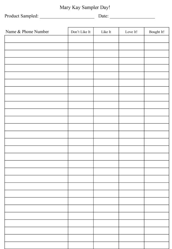Mary Kay Inventory Tracking Sheet Tracking Spreadsheet Inventory to ...