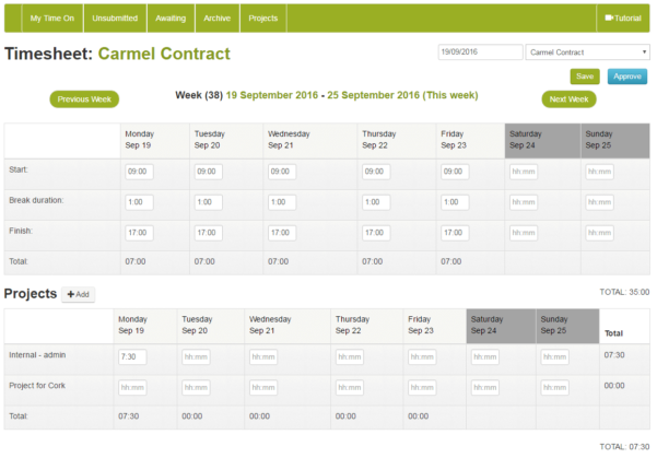 Online Timesheet Software Easily Track, Calculate & Approve Hours within Timesheet Clock — db ...
