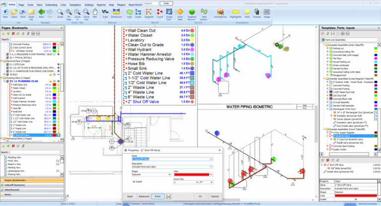 Piping Takeoff Spreadsheet Unique Plumbing Estimating Software with ...