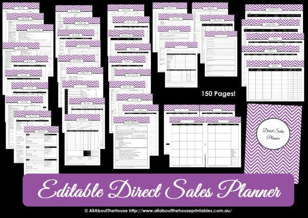 Printable Direct Sales Planner – Editable and Mary Kay Inventory ...