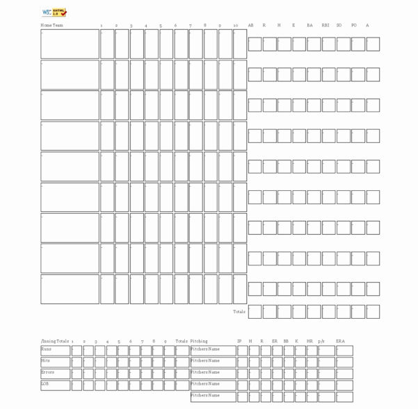 Softball Stats Spreadsheet Elegant Softball Stat Tracker Excel and ...