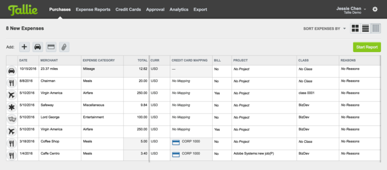 The Fastest Expense Coding You've Ever Seen: Tallie 11.2 Expense to ...