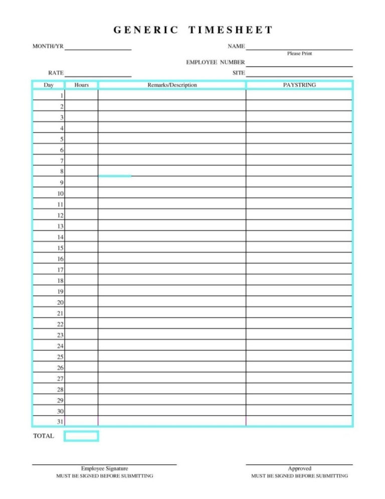 Time Clock Cheat Sheet And Monthly Timesheet Template Excel For Time ...
