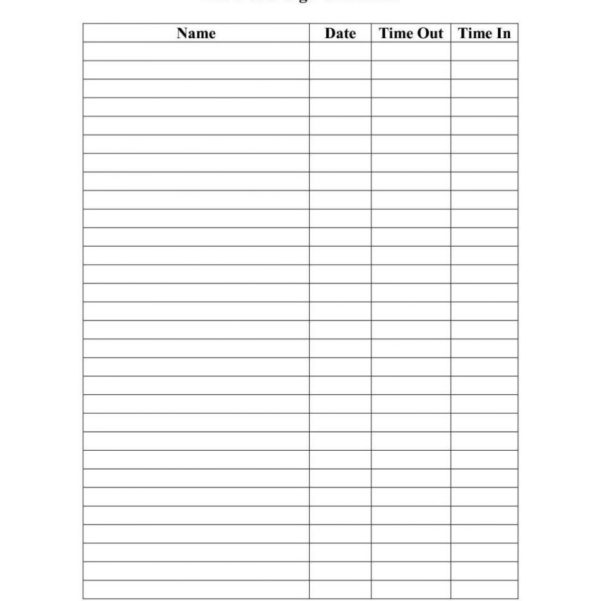 Time Clock Sheet Template Excelloyee Timesheet Spreadsheet With with ...