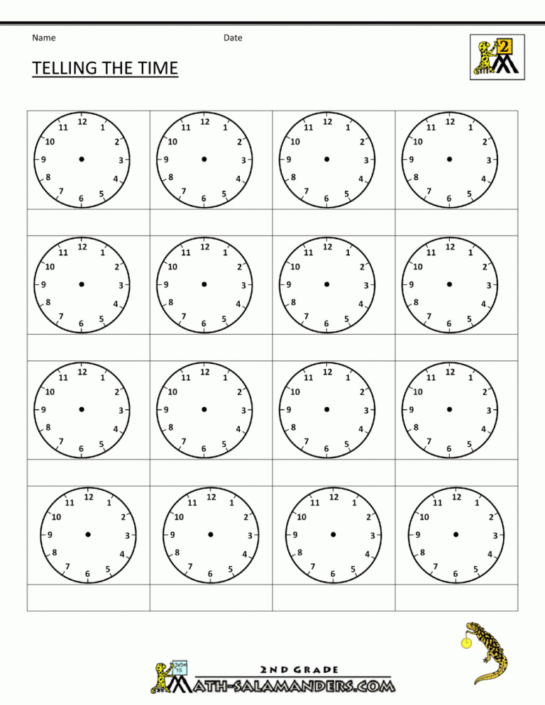 Time Worksheet O'clock, Quarter, And Half Past in Time Clock Cheat ...