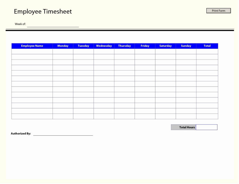 Employee Timesheet Template — db-excel.com