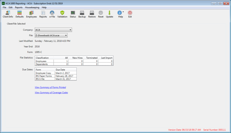 Aca Reporting Spreadsheet with Proware, Llc Aca 1095 Reporting — db-excel.com