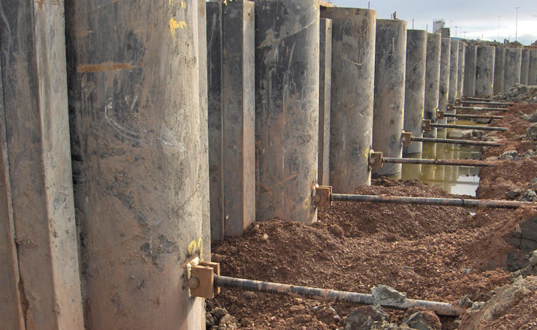 Anchored Sheet Pile Wall Design Spreadsheet throughout Tie Rods For ...