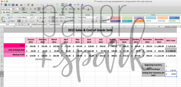 Antique Inventory Spreadsheet — db-excel.com