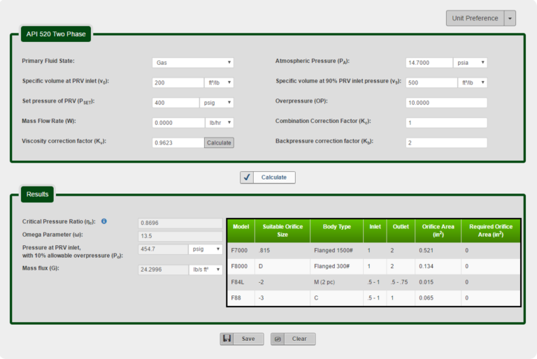 Api 520 Psv Sizing Spreadsheet for Flow Size — db-excel.com