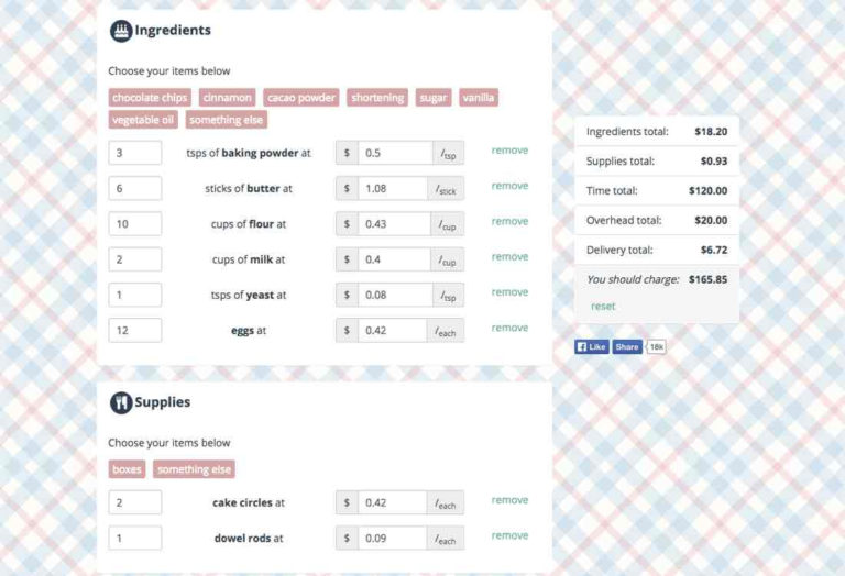 Baking Cost Calculator Spreadsheet inside Bakecalc — db-excel.com