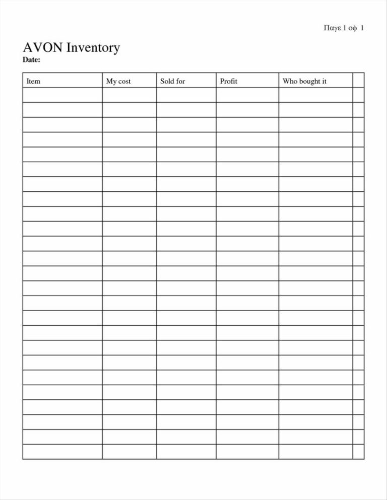 Bar Inventory Spreadsheet Template inside Free Bar Inventory ...