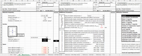 Base Plate Design Spreadsheet Bs 5950 inside Sheet Columnse Plate ...