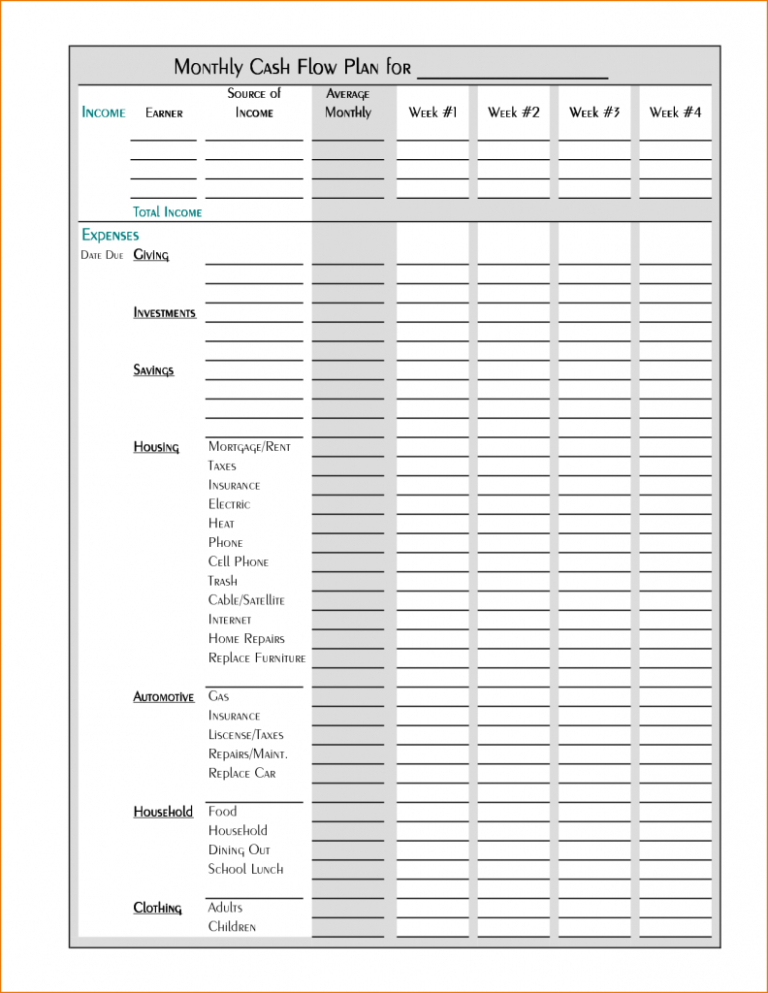 Best Home Budget Spreadsheet Throughout Best Free Home Budget