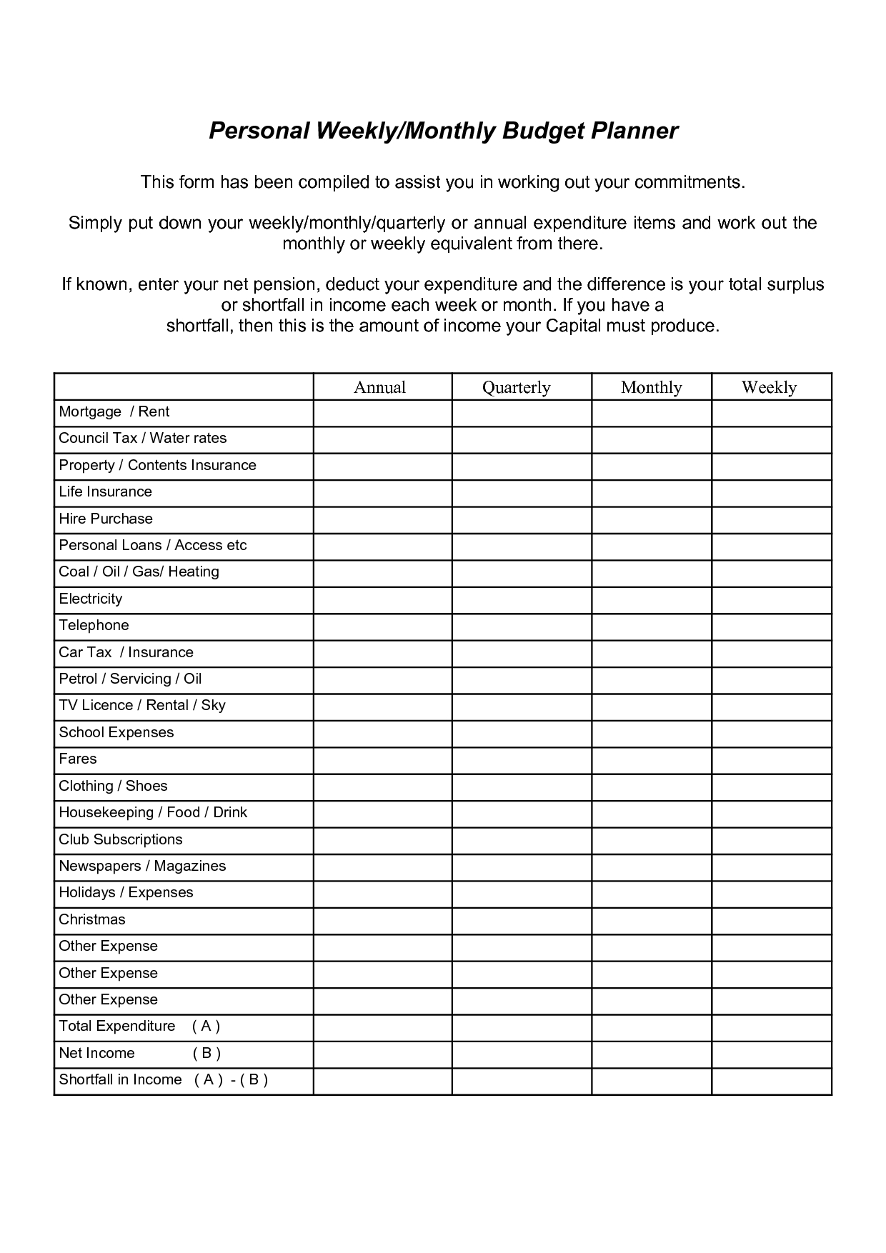 Best Way To Set Up Budget Spreadsheet In How To Set Up A Monthly Budget