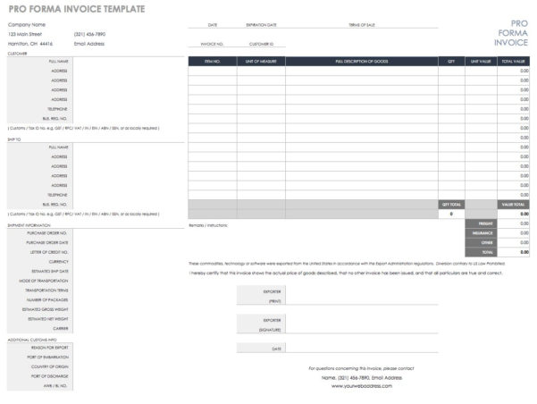 Billing Spreadsheet inside Free Excel Invoice Templates Smartsheet — db ...