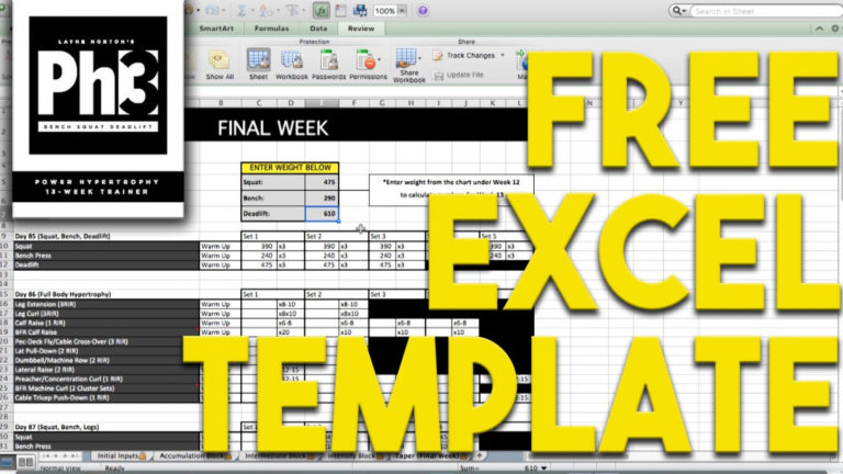 Bodybuilding Excel Spreadsheet with 2Qpdf Spreadsheet Examples ...