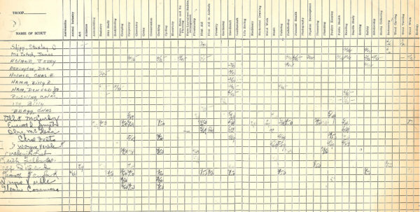 Boy Scout Merit Badge Tracking Spreadsheet Google Spreadshee boy scout ...