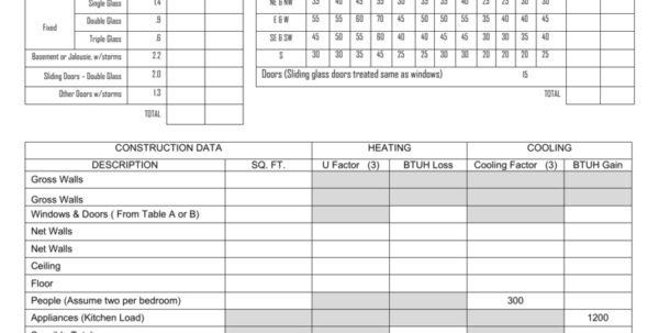 Building Heat Loss Calculation Spreadsheet Google Spreadshee building ...