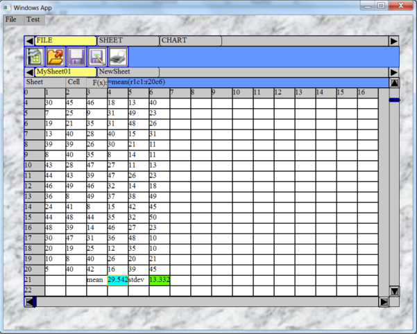 C Spreadsheet Library For Gtcalc A C Spreadsheet Control For Gt Graphical User Interface
