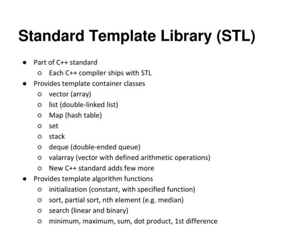 C++ Spreadsheet Library inside Standard Template Library In C++ ...