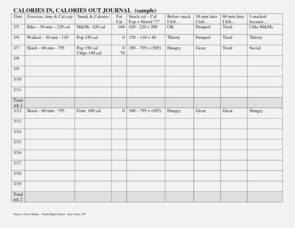 Calorie Intake Spreadsheet intended for This Is How Calorie Intake ...
